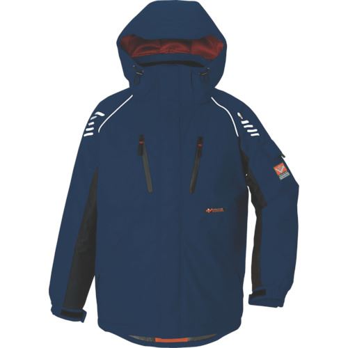 オレンジブック トラスコ中山　TRUSCOアイトス 防寒ジャケット ネイビー3L 〔品番:AZ60630083L〕[ 注番:8277238]特長●軽量で保温効果が高い光電子[[(R)]]中綿を採用した本格防寒着です。●前はジャケット丈で動き...