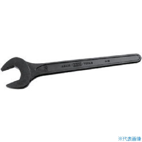 オレンジブック トラスコ中山　TRUSCOASH 丸型片口スパナJISN19mm 〔品番:SN0019〕[ 注番:8278484]特長●JIS規格品です。スパナの利点である仮締め時の早回しが可能です。●口の傾き角度が約15°付いており裏表を...