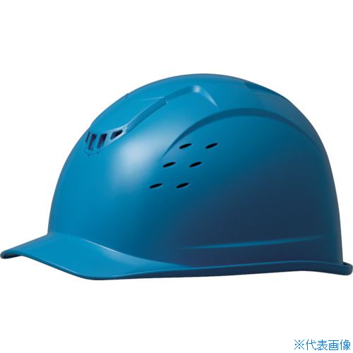 オレンジブック トラスコ中山　TRUSCOミドリ安全 ABS製ヘルメット 高通気タイプ ブルー 〔品番:SC13BVRAKPBL〕[ 注番:8279092]特長●頭頂部前後と側面の通気孔が、内部のムレを効果的に軽減します。●サイズ合わせが簡...