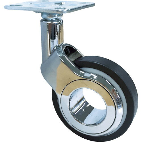 オレンジブック トラスコ中山　TRUSCOSAMSONG デザインキャスター「Olym」 プレート 自在 60mm 〔品番:OLYMP60〕[ 注番:8280281]特長●車輪中央部が空洞になっているデザイン性の高いキャスターです。●ほこり...