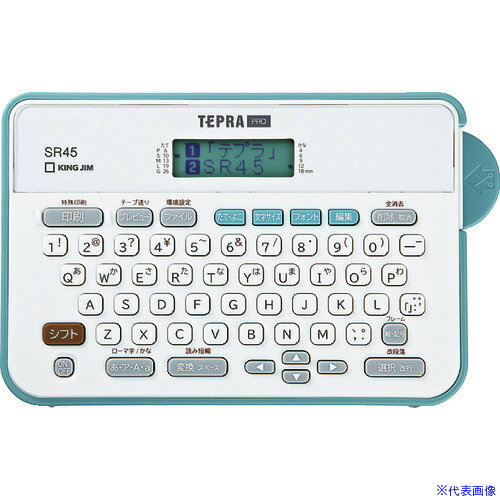 オレンジブック トラスコ中山　TRUSCOKING JIM ラベルライタ−「テプラ」PRO 〔品番:SR45B〕[ 注番:8285718]特長●コンパクトサイズのテプラです。●3行・2段落の印刷ができます。●好きなデザインと文字を組み合わせ...