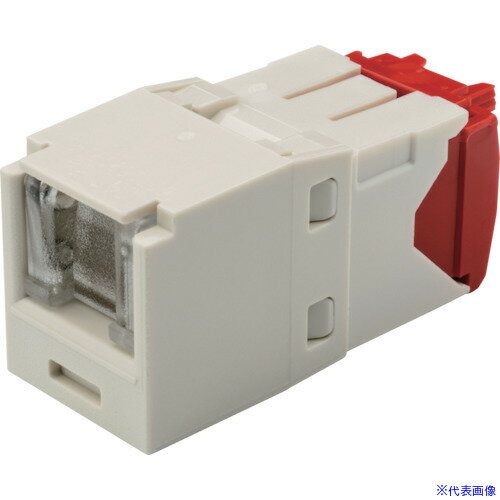 オレンジブック トラスコ中山　TRUSCOPANDUIT カテゴリ5E シャッター付モジュラージャック オフホワイト 〔品番:CJH5E88TGIW〕[ 注番:8285881]特長●プラグを接続するとシャッターは内側に押されますので、シャッ...