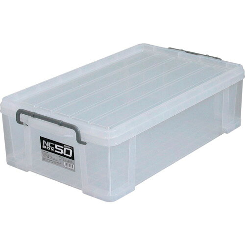 オレンジブック トラスコ中山　TRUSCOJEJアステージ NCボックス #50 〔品番:NC50〕[ 注番:8286712]特長●内容物が見えやすいナチュラルカラーです。●スタッキング（積み重ね）でき便利です。●フタにcm単位の便利な目盛...