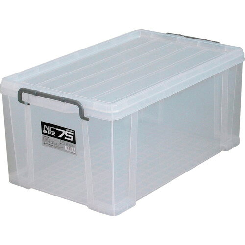 オレンジブック トラスコ中山　TRUSCOJEJアステージ NCボックス #75 〔品番:NC75〕[ 注番:8286713]特長●内容物が見えやすいナチュラルカラーです。●スタッキング（積み重ね）でき便利です。●フタにcm単位の便利な目盛...