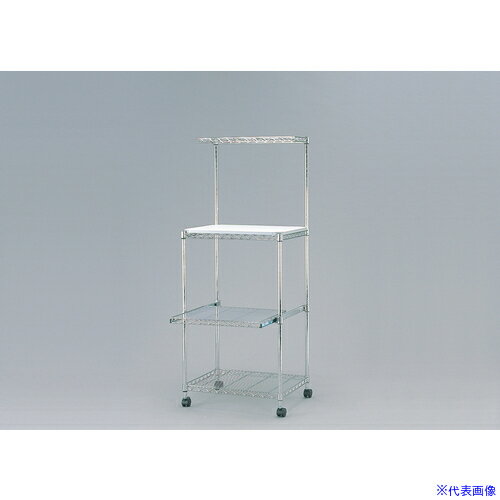 オレンジブック トラスコ中山　TRUSCOIRIS 573316 メタルミニレンジ台 〔品番:MTOMR55〕[ 注番:8288184]特長●人気のメタルラックとメラミン棚板による組み合わせのデザインです。仕様●間口(mm)：550●奥行(...