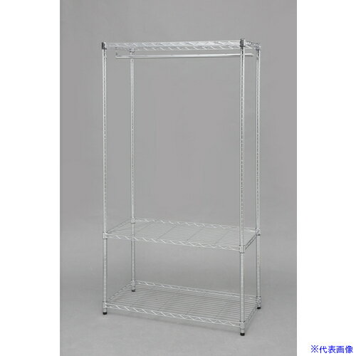 オレンジブック トラスコ中山　TRUSCOIRIS 573312 メタルシェルフワードローブ 〔品番:SEW913E〕[ 注番:8288231]特長●クロームメッキ仕上げのクールなデザインでお部屋のインテリアにも合います。●アイリスオーヤマ...