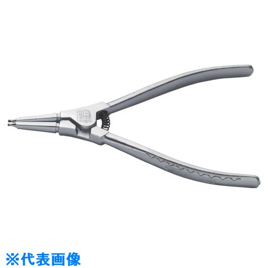 オレンジブック トラスコ中山　TRUSCOHAZET スナップリングプライヤー 軸用 ストレートタイプ 〔品番:1846C3〕[ 注番:8288410]特長●軸用スナップリング用プライヤーです。●スナップリングが抜けにくい逆円錐状の先端です...