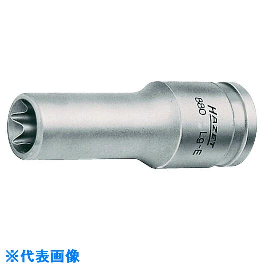 オレンジブック トラスコ中山　TRUSCOHAZET ロングE型トルックスソケット(差込角9.5mm) 〔品番:880LGE12〕[ 注番:8288538]特長●ロングE型トルックスソケットです。●深い位置にあるボルトナットに適したE型トル...