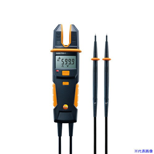 オレンジブック トラスコ中山　TRUSCOTESTO フォークテスター testo 755−1 〔品番:TESTO7551〕[ 注番:8289764]特長●電流・電圧・抵抗・導通を測定できるフォークテスターです。●電気回路、電圧システムの電...