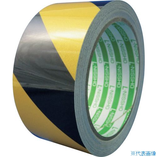 オレンジブック トラスコ中山　TRUSCO日東エルマテ 再帰反射テープ 75mm×10m イエロー/ブラック 〔品番:HT75YB〕[ 注番:8290901]特長●投射された光を確実・正確に再帰反射します。●基材に反射用ガラスビーズが均一に...