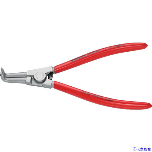 オレンジブック トラスコ中山　TRUSCOKNIPEX 軸用スナップリングプライヤー 先端90° クロムメッキ 〔品番:4623A31〕[ 注番:8314564]特長●軸用スナップリングの取り付け、取り外しに適しています。●鍛造により大変頑...