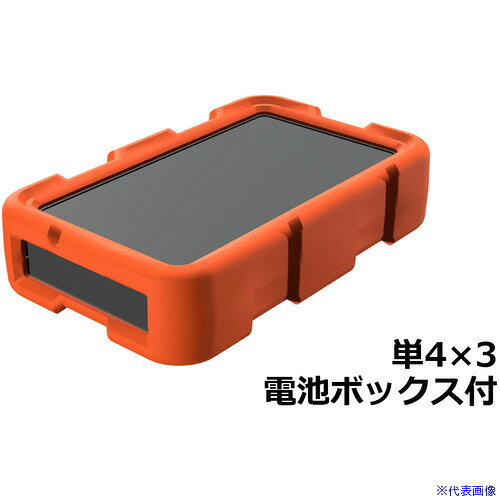 オレンジブック トラスコ中山　TRUSCOタカチ プラスティックケース 〔品番:LCT115F3DO〕[ 注番:8336523]特長●耐衝撃デザインのシリコンカバー付ハンドタイプケースです。●落下などの衝撃から機器を保護します。仕様仕様2●...