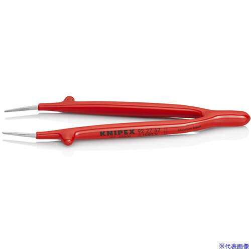 オレンジブック トラスコ中山　TRUSCOKNIPEX 9227−62 絶縁精密ピンセット 150MM 〔品番:922762〕[ 注番:8355167]特長●最適に保持できるようにグリップ面はマット仕上げになっています。仕様●全長(mm)：...