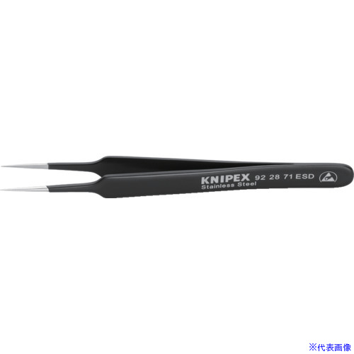 オレンジブック トラスコ中山　TRUSCOKNIPEX 9228−71ESD 精密ピンセット 110MM 〔品番:922871ESD〕[ 注番:8355170]特長●先端は無反射で静電気対策加工されています。●最適に保持できるように、グリッ...