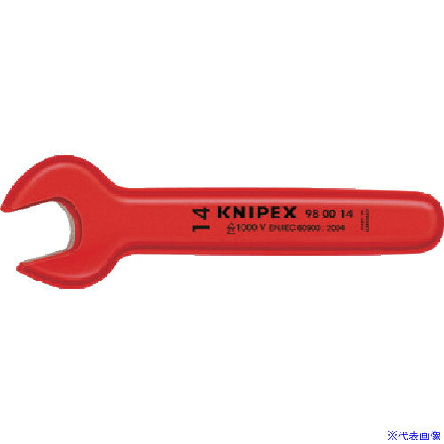 オレンジブック トラスコ中山　TRUSCOKNIPEX 9800−18 絶縁スパナ 1000V 〔品番:980018〕[ 注番:8356496]特長●クロムメッキされたベーシックなツールです。仕様●二面幅寸法(mm)：18●全長(mm)：1...