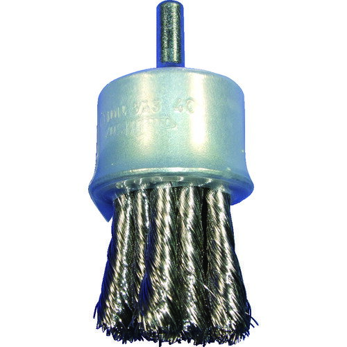 オレンジブック トラスコ中山　TRUSCOOSBORN 工業用ブラシ ラフタフ 線径0.35mm 〔品番:30341〕[ 注番:8358364]特長●独自開発のハイカーボンスチールワイヤにより長寿命で安全性、研削性に優れています。●ノットタ...