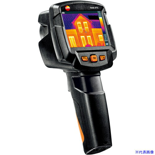 オレンジブック トラスコ中山　TRUSCOTESTO 赤外線サーモグラフィ testo 872 〔品番:TESTO872〕[ 注番:8361328]特長●モバイル機器からサーモグラフィの遠隔操作が可能です。●熱画像の撮影が可能です。●可視カ...