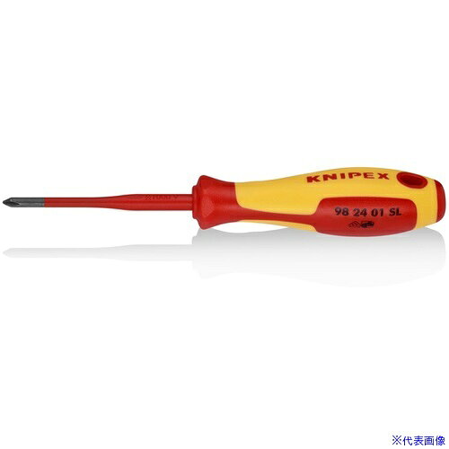オレンジブック トラスコ中山　TRUSCOKNIPEX 絶縁ドライバースリム(+)PH1 〔品番:982401SL〕[ 注番:8363376]特長●先端スリムタイプで狭い場所でも作業できます。●楕円形のグリップにより、転がりにくい形状です。...