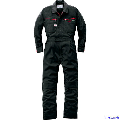 オレンジブック トラスコ中山　TRUSCOAUTO−BI AW(秋冬)モデル つなぎ服1280−006ブラック−L 〔品番:1280006L〕[ 注番:8363742]特長●肘および膝部分に引きつりを低減する「らくプリ」を採用、腕の動きや屈...