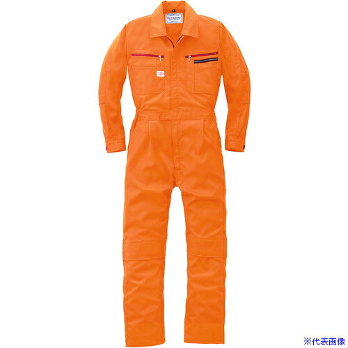 オレンジブック トラスコ中山　TRUSCOAUTO−BI AW(秋冬)モデル つなぎ服1280−003オレンジ−M 〔品番:1280003M〕[ 注番:8363748]特長●肘および膝部分に引きつりを低減する「らくプリ」を採用、腕の動きや屈...