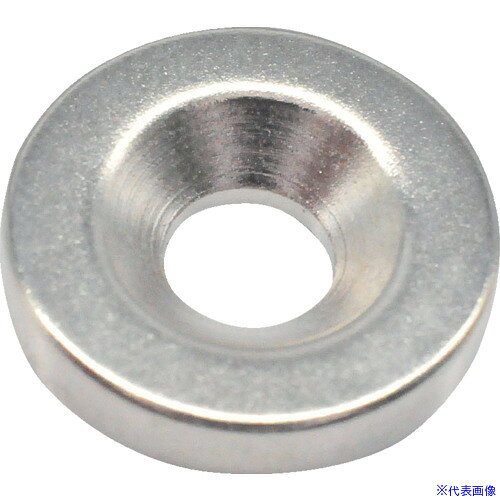 オレンジブック トラスコ中山　TRUSCOTRUSCO ネオジム丸形磁石 皿ねじ穴付 外径15mmX3mm M4 1個入 〔品番:T15R03M4〕[ 注番:8364814]特長●磁力の強いネオジム磁石です。用途●センサーやモーター部品とし...