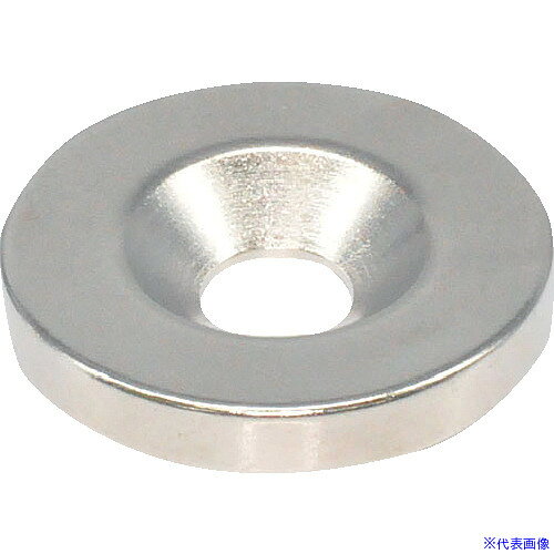 オレンジブック トラスコ中山　TRUSCOTRUSCO ネオジム丸形磁石 皿ねじ穴付 外径25mmX4mm M6 1個入 〔品番:T25R04M6〕[ 注番:8364818]特長●磁力の強いネオジム磁石です。用途●センサーやモーター部品とし...