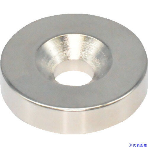 オレンジブック トラスコ中山　TRUSCOTRUSCO ネオジム丸形磁石 皿ねじ穴付 外径25mmX6mm M6 1個入 〔品番:T25R06M6〕[ 注番:8364819]特長●磁力の強いネオジム磁石です。用途●センサーやモーター部品とし...