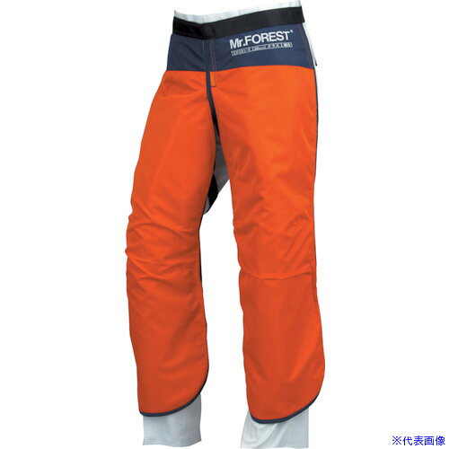 オレンジブック トラスコ中山　TRUSCOMAX Mr.FOREST 防護チャップス オレンジ Lサイズ 〔品番:MT536ORL〕[ 注番:8365411]特長●膝部を包み込む「ラウンドカット」など、独自の設計で作業を快適にします。●安全...
