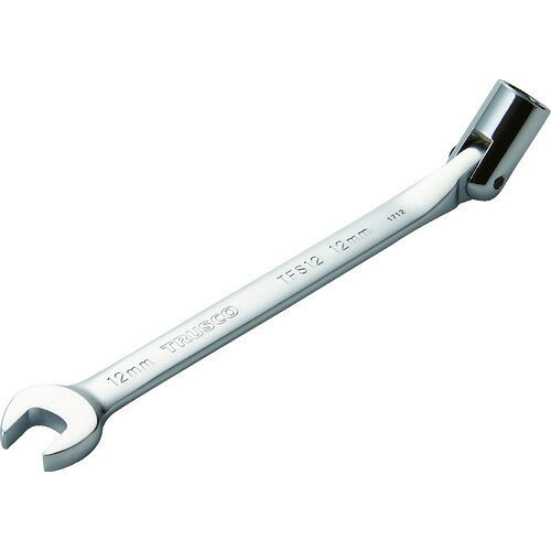 オレンジブック トラスコ中山　TRUSCOTRUSCO フレックスソケットスパナ 12mm 〔品番:TFS12〕[ 注番:8369061]特長●スパナ側で早回し、ソケット側で本締めができ、作業時間の短縮につなげます。仕様●二面幅寸法(mm)...