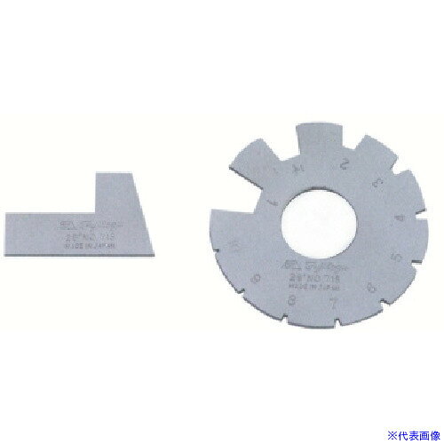 オレンジブック トラスコ中山　TRUSCOフジ アクメゲージ30°丸型 3〜10mm 〔品番:NO.718〕[ 注番:8380854]特長●台形ねじ用の刃先バイト形状を確認できます。用途●測定に。仕様●ピッチサイズ(mm)：3〜10●丸型3...
