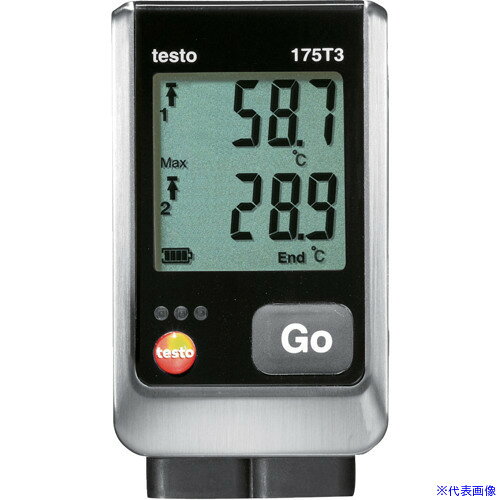 オレンジブック トラスコ中山　TRUSCOTESTO 温度データロガー testo 175 T3 〔品番:TESTO175T3〕[ 注番:8382569]特長●市販のUSBケーブルまたはSDカード経由で、データを手軽にパソコンに取り込めます...