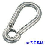 オレンジブック トラスコ中山　TRUSCO水本 ステンレス スナップフックA型(リング付) 線径6mm 長さ61mm 〔品番:B090〕[ 注番:8490726]特長●リングが付いていますので、絡まりを防ぎます。用途●チェーン・ワイヤー・ロ...