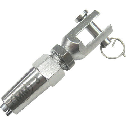 オレンジブック トラスコ中山　TRUSCO水本 ジョイント ステンレス ロックターミナルフォーク 奥行5×幅13×高さ7.2mm 〔品番:B2419〕[ 注番:8490944]特長●ワイヤを現場で取付できます。用途●ワイヤロープの端末に。仕...