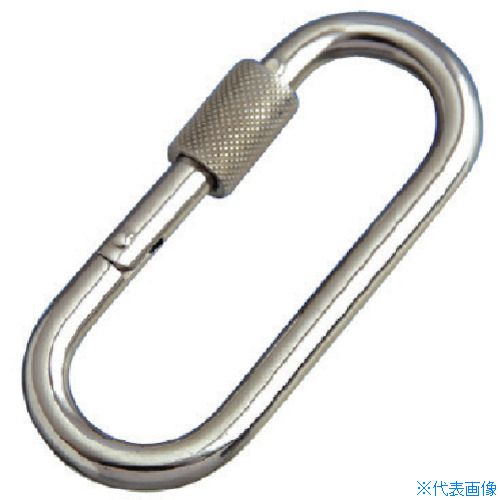 オレンジブック トラスコ中山　TRUSCO水本 ステンレス プチカラビナ(環付) 線径6mm長さ65mm 〔品番:P6B〕[ 注番:8492135]特長●環付は不用意にフックが開くことがなく、より安心です。用途●チェーン・ワイヤ・ロープ等の...