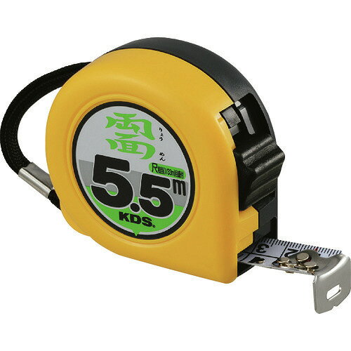 オレンジブック トラスコ中山　TRUSCOKDS 両面ネオロック22巾(まさめ)5.5 〔品番:ZS2255SBP〕[ 注番:8511179]特長●尺相当目盛付です。●テープ引き込み時に減速が可能なダブルブレーキ機構付です。用途●あらゆる寸...