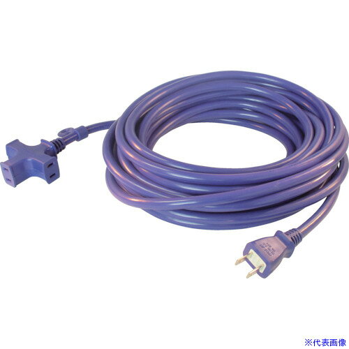 オレンジブック トラスコ中山　TRUSCO正和電工 トライアングルマルチタップ 125V−15A 10m 紺 〔品番:VCTM10B〕[ 注番:8513799]特長●十字型タイプ　10mの延長コードです。●トラッキング防止のため、プラグ部分...