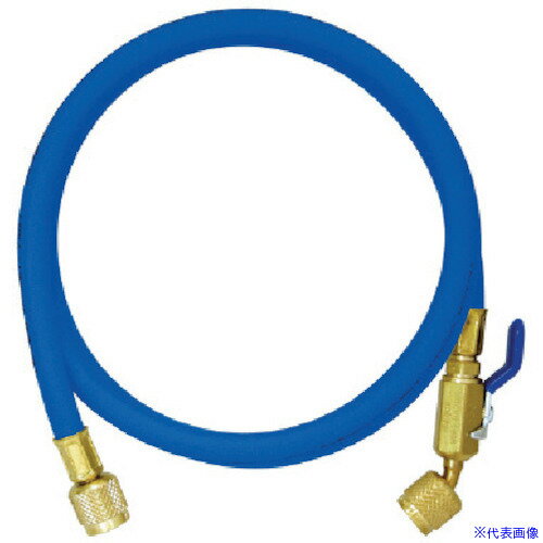 オレンジブック トラスコ中山　TRUSCOAsada R410A用チャージングホースプラス2 ボールバルブ付 244cm 青 〔品番:Y29208〕[ 注番:8521163]特長●冷媒放出防止のためのボールバルブ付きです。●新冷媒対応の高耐...