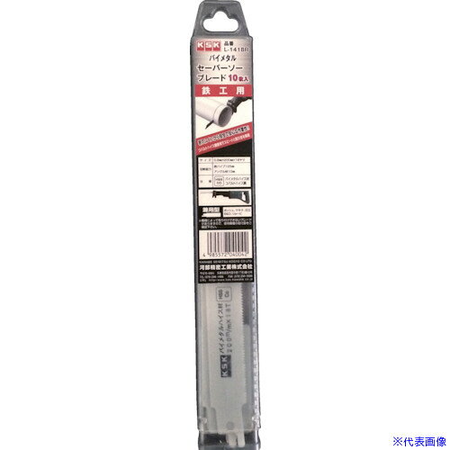 オレンジブック トラスコ中山　TRUSCOKSK バイメタルセーバーソーブレード (10本入) 〔品番:L1418R〕[ 注番:8524156]特長●コバルト含有バイメタルハイス鋼の複合材を使用することで、切断能力の向上と、よい刃持ちを実現...