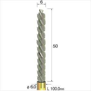 オレンジブック トラスコ中山　TRUSCOMinimo スパイラルホールブラシ 馬毛 Φ6 〔品番:FD2010〕[ 注番:8530400]特長●穴口エッジ、穴内周面、交差穴のバリ取り、面取りに最適なブラシです。仕様●線径(mm)：φ0.0...
