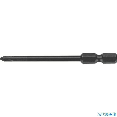 オレンジブック トラスコ中山　TRUSCOナック ドライバービット シングル 差込6.35xNo.2x200L 〔品番:37S2200〕[ 注番:8535437]特長●電動ドライバー等での十字穴付きねじの締め付け用●耐久性の高い特殊ビット材...