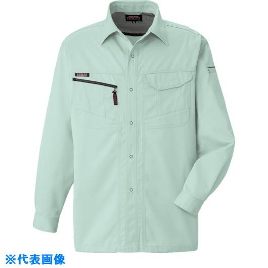 オレンジブック トラスコ中山　TRUSCOコーコス 長袖シャツA−1768 9パウダーGL 〔品番:A17689L〕[ 注番:8540673]特長●イタリアンテイストの作業服です。仕様●サイズ：L●タイプ：長袖仕様2材質/仕上セット内容/付...