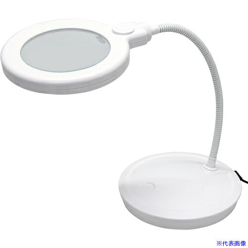 オレンジブック トラスコ中山　TRUSCO池田レンズ LEDライト付スタンドルーペ 〔品番:CMS100〕[ 注番:8552653]特長●アダプターを使用してコンセントから給電可能です。●バッテリー（単3電池4個）での使用、USB接続でパソ...