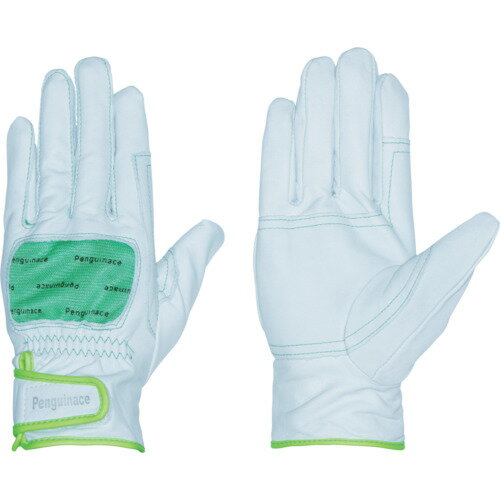 オレンジブック トラスコ中山　TRUSCOペンギンエース 国産牛本革手袋(袖口マジックタイプ) レスキュー グリーン LL 〔品番:TH506LL〕[ 注番:8552963]特長●背抜き部分に通気性・柔軟性に優れるフィールドセンサー［［R上...