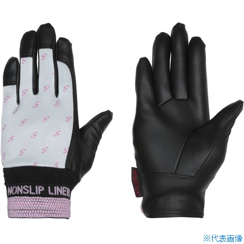 オレンジブック トラスコ中山　TRUSCOペンギンエース ノンスリップ甲メリ S ブラック 〔品番:PA2301〕[ 注番:8553037]特長●ノンスリップライナー［［R下］］(日本製素材)を採用した革に匹敵する高機能手袋で、革の持つ強靭...