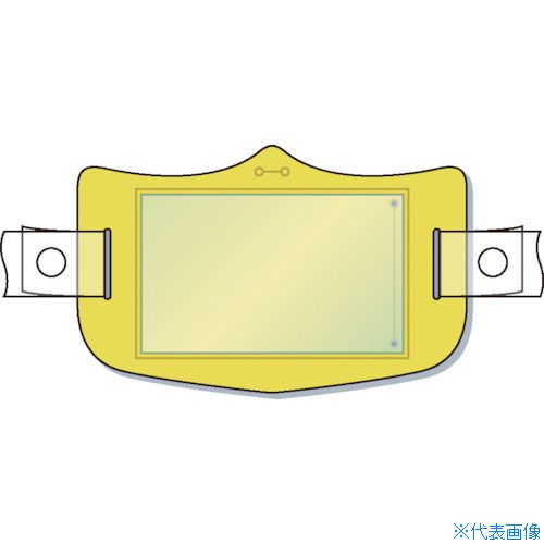オレンジブック トラスコ中山　TRUSCOつくし e帽章 透明ポケット付き 黄 ヘルメット用樹脂バンド付 〔品番:WE122H〕[ 注番:8553180]特長●e-腕章の本体部分に伸縮性と透過性のあるウレタン樹脂バンドを組み合わせた新しいタ...