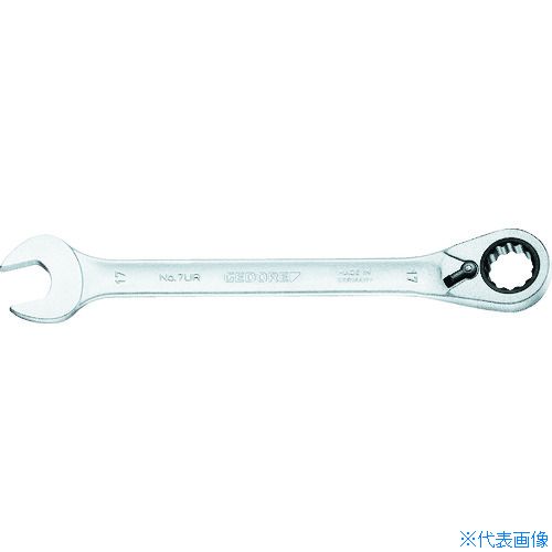 オレンジブック トラスコ中山　TRUSCOGEDORE コンビネーションラチェットレンチ 8mm 傾斜角度付き 〔品番:2297256〕[ 注番:8553945]特長●ラチェット部分は独自の“UNIT DRIVE”構造でナットやボルトと接す...