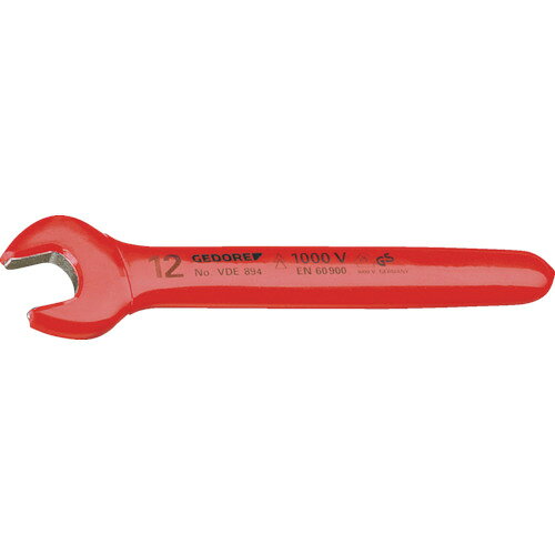 オレンジブック トラスコ中山　TRUSCOGEDORE 絶縁片口スパナ 13mm 〔品番:6572470〕[ 注番:8556447]特長●スパナ部は15°の角度付きです。仕様●二面幅寸法(mm)：13●全長(mm)：135●厚さ(mm)：6...