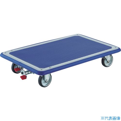 オレンジブック トラスコ中山　TRUSCOTRUSCO プレス製台車 ドンキーカート 平台車 自在2輪固定2輪リングストッパー付 〔品番:115NJKRS4〕[ 注番:8564189]特長●大きな荷物の運び出しなどに最適です。●リング状の金...