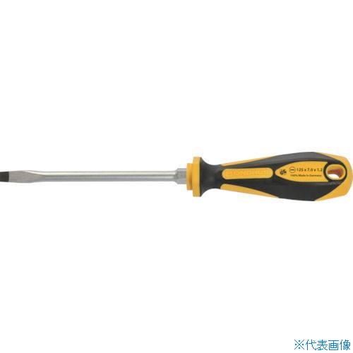 オレンジブック トラスコ中山　TRUSCOBONDHUS コンフォートグリップドライバー 六角ボルスター付き 刃先−9×軸長150mm 〔品番:2064〕[ 注番:8571193]特長●クッション性の高いラバーグリップ・二重形成ハンドルを採...