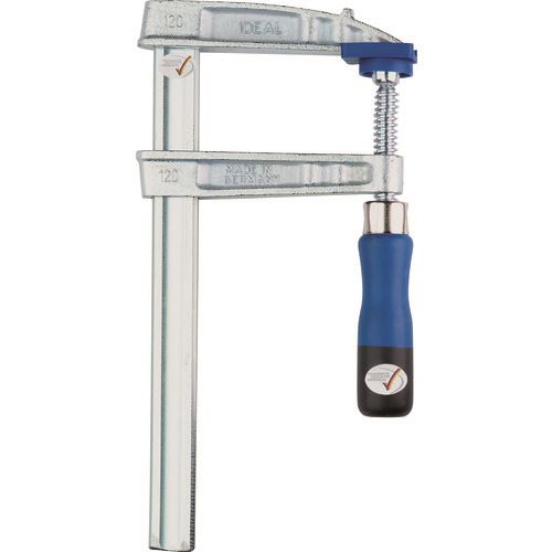 オレンジブック トラスコ中山　TRUSCOBONDHUS DIY用クランプ 最大口開き150mm×フトコロ80mm 〔品番:62401〕[ 注番:8571861]特長●ギザギザのある特有のレールとウェブ補強したアームにより抜群の締付力を発揮...